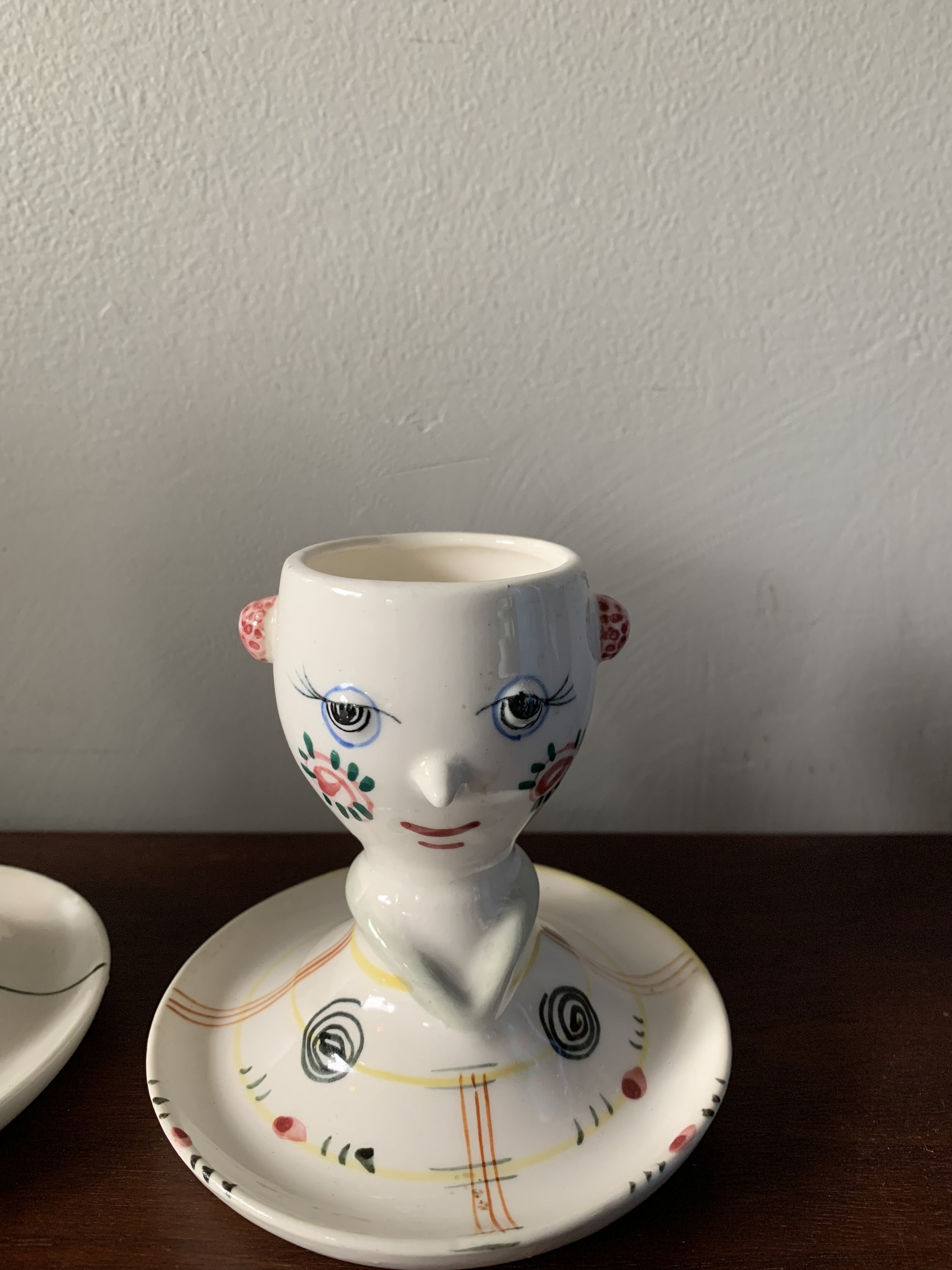 Vintage Napco Man Woman Anthropomorphic Egg Cups With Shaker - Etsy