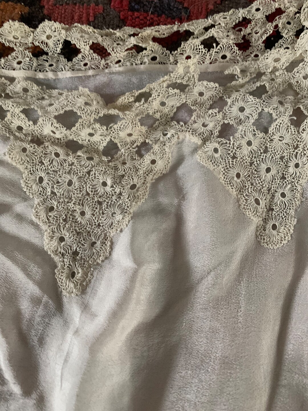 XL Vintage 1910 - 20s Lightweight Silk Step in One Piece Corset Cover ...