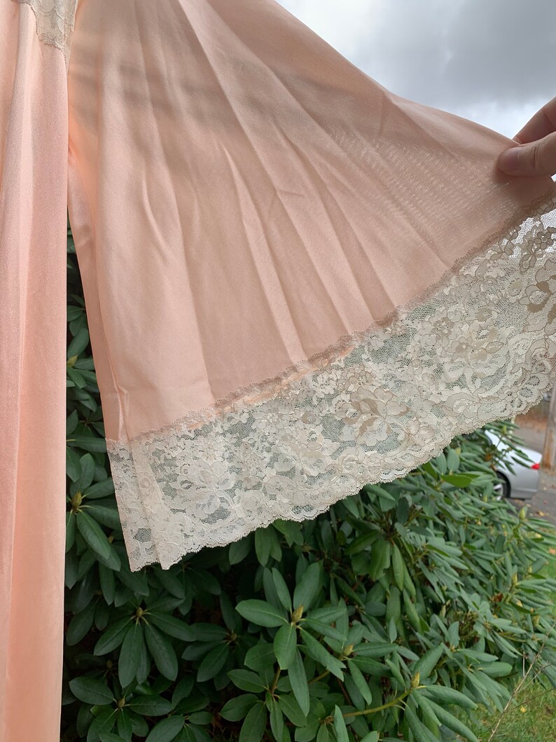 Vintage 1960s Glydons Hollywood Peignoir 2 Pc Set Peach - Etsy