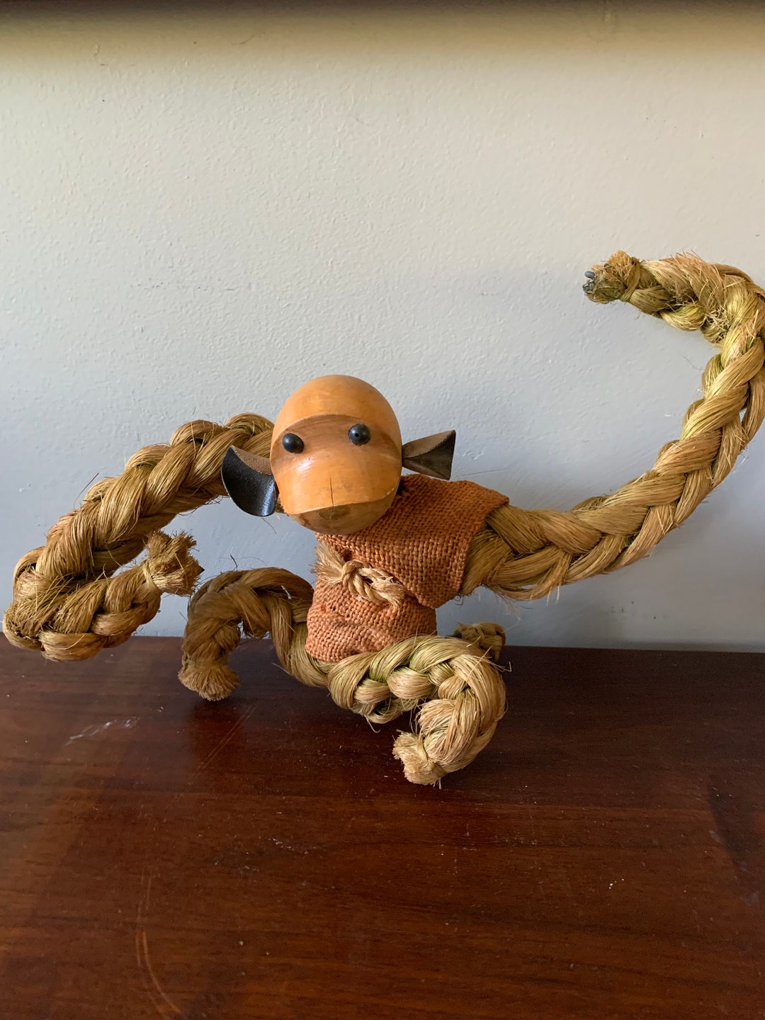 Vintage Mid Century Rope Monkey Bojesen ? - Etsy