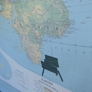 Vintage Cram World Map, School Map, Retractable - Etsy