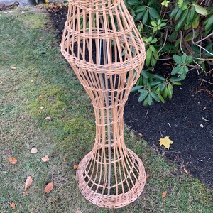 Vintage Art Deco Wicker Mannequin Dress Form - Etsy