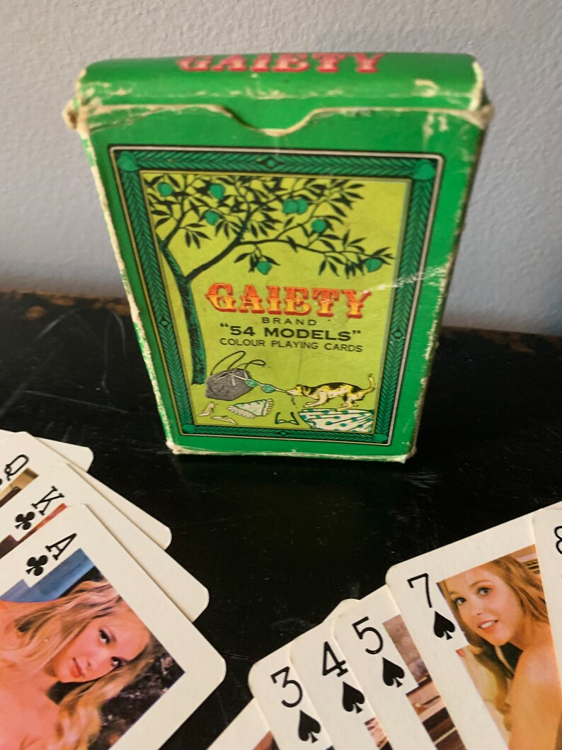 Vintage Nude Lady Playing Cards, Gaiety Brand - Etsy