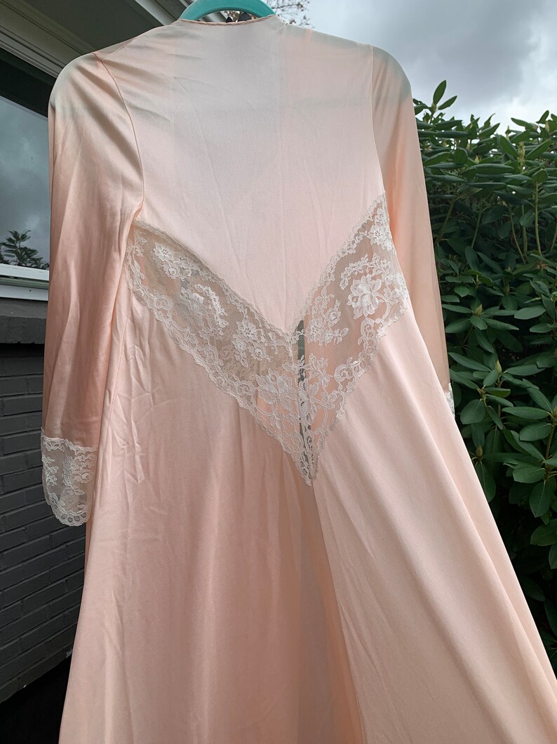 Vintage 1960s Glydons Hollywood Peignoir 2 Pc Set Peach - Etsy