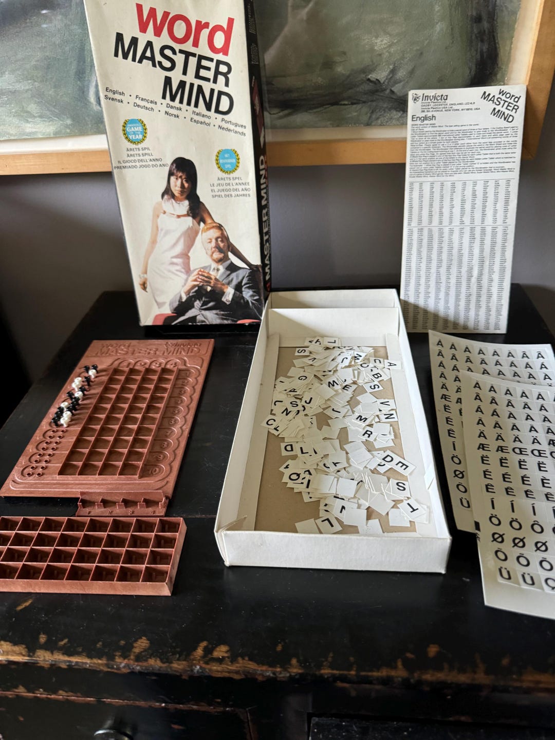 Vintage 1975 Word Mastermind Invicta Game - Etsy