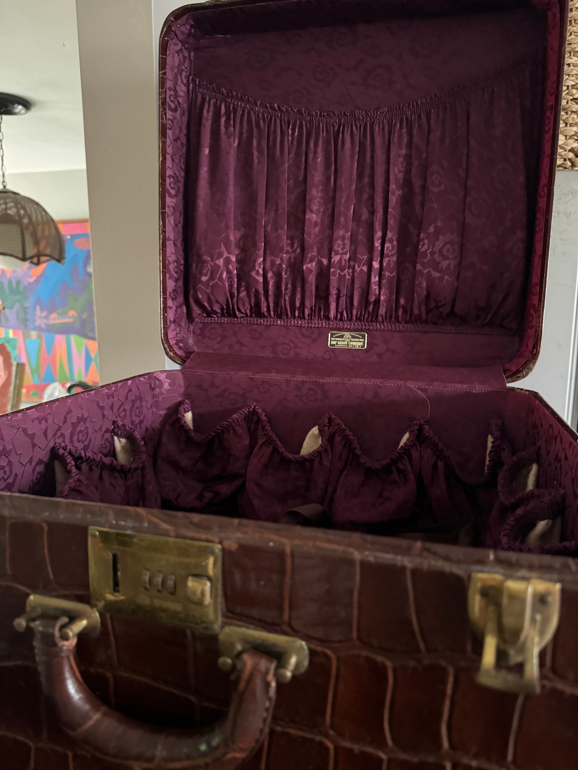 Vintage Suitcase Luggage Set, Genuine Cow Hide, Sold INDIVIDUALLY - Etsy