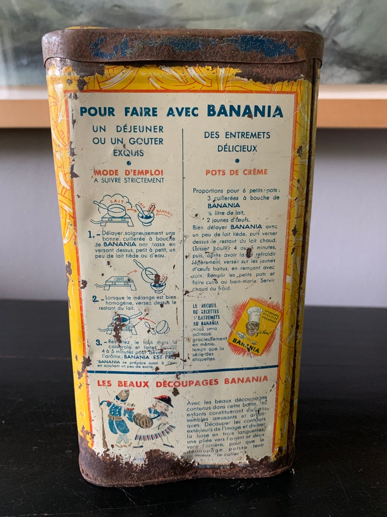 Vintage Boîte à petit-déjeuner française Banania - Etsy France