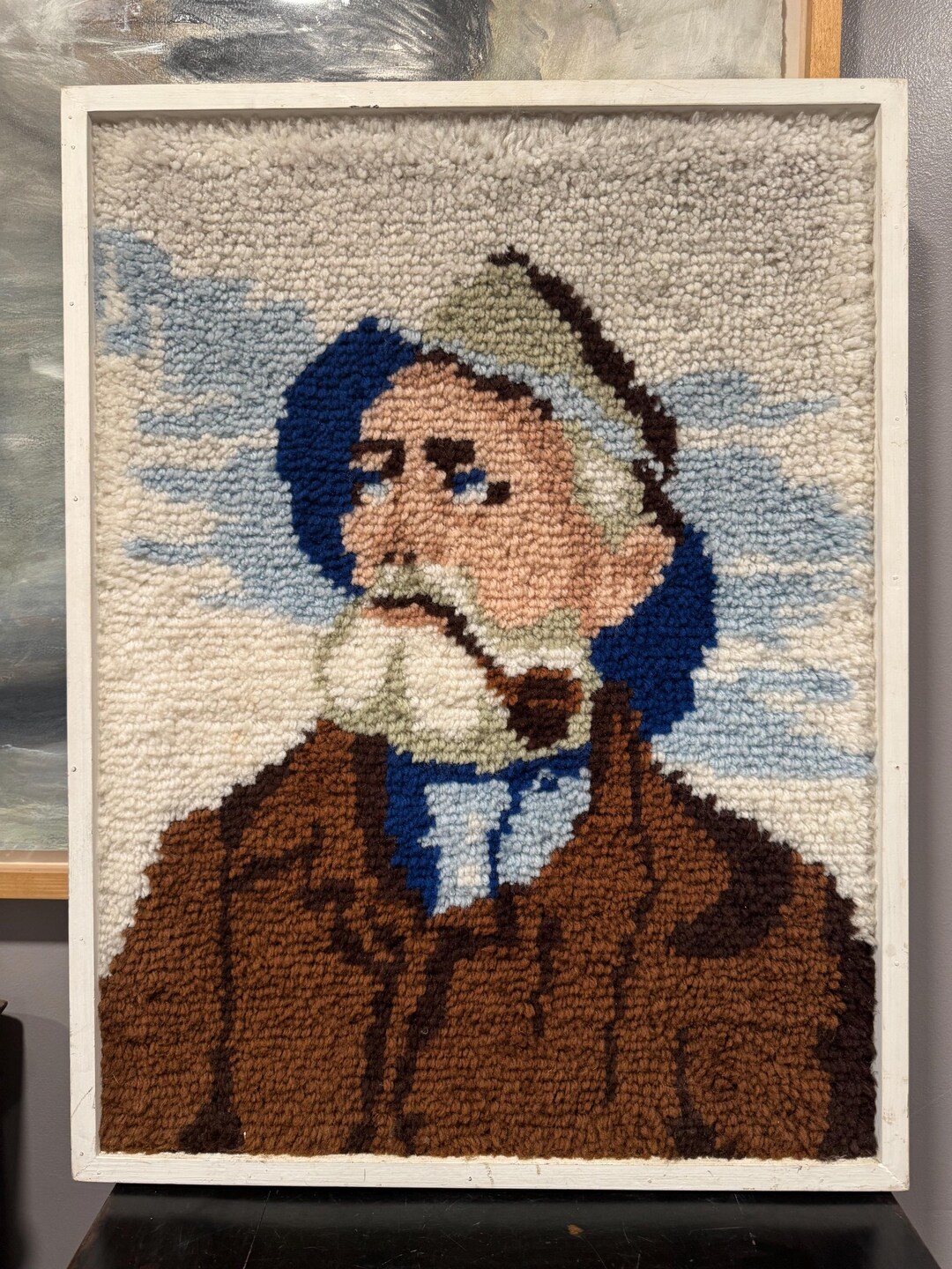 Vintage Framed Fisherman Old Salt Latch Hook, Old Man and the Sea - Etsy