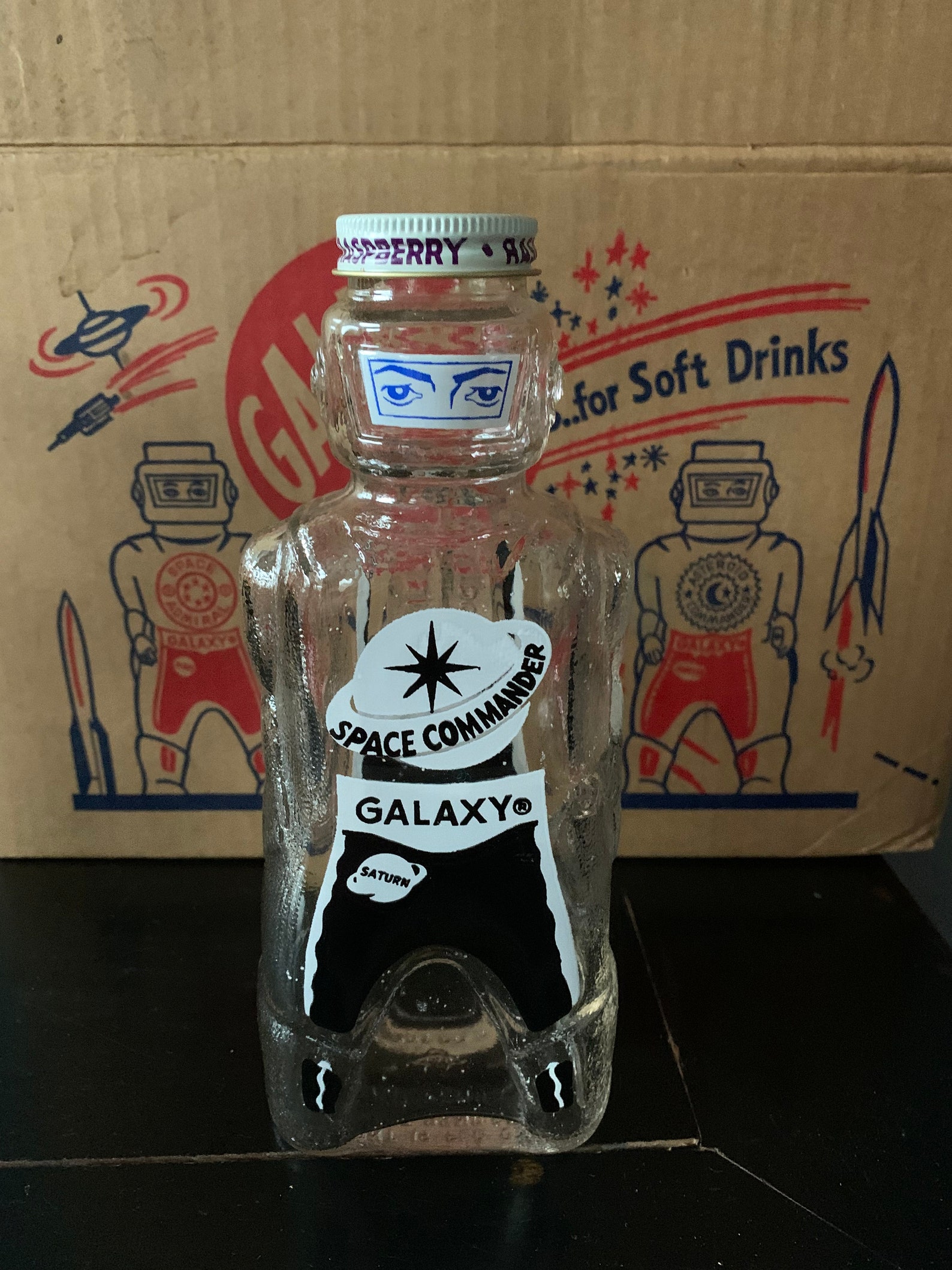 Galaxy Space Foods Spaceman Syrup Glass Bottle Coin Bank 1950s - Etsy