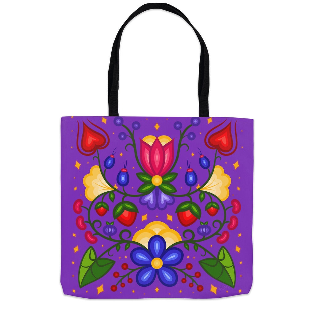 Tote Bag - Ojibwe Floral Bag Native American Indigenous Botanical ...