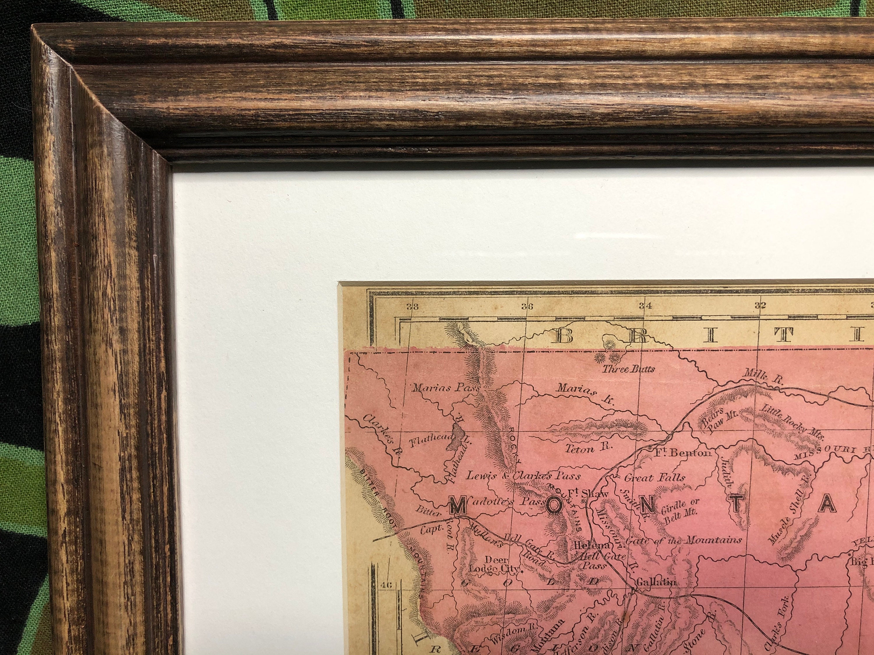 Antique 1871 Map of Wyoming Nebraska Kansas Dakota | Etsy