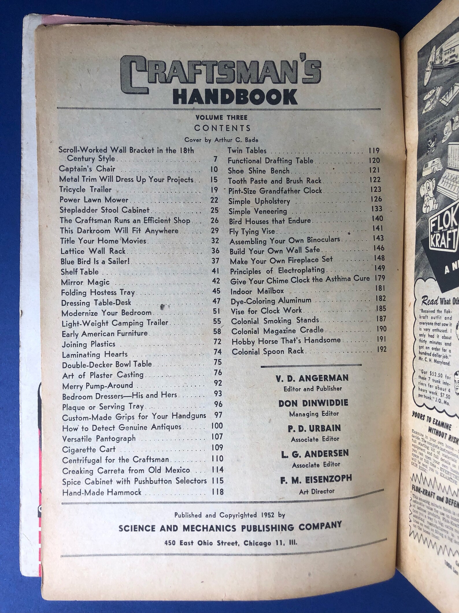 Craftsman's Handbook Volume 3 1952 A Science and - Etsy