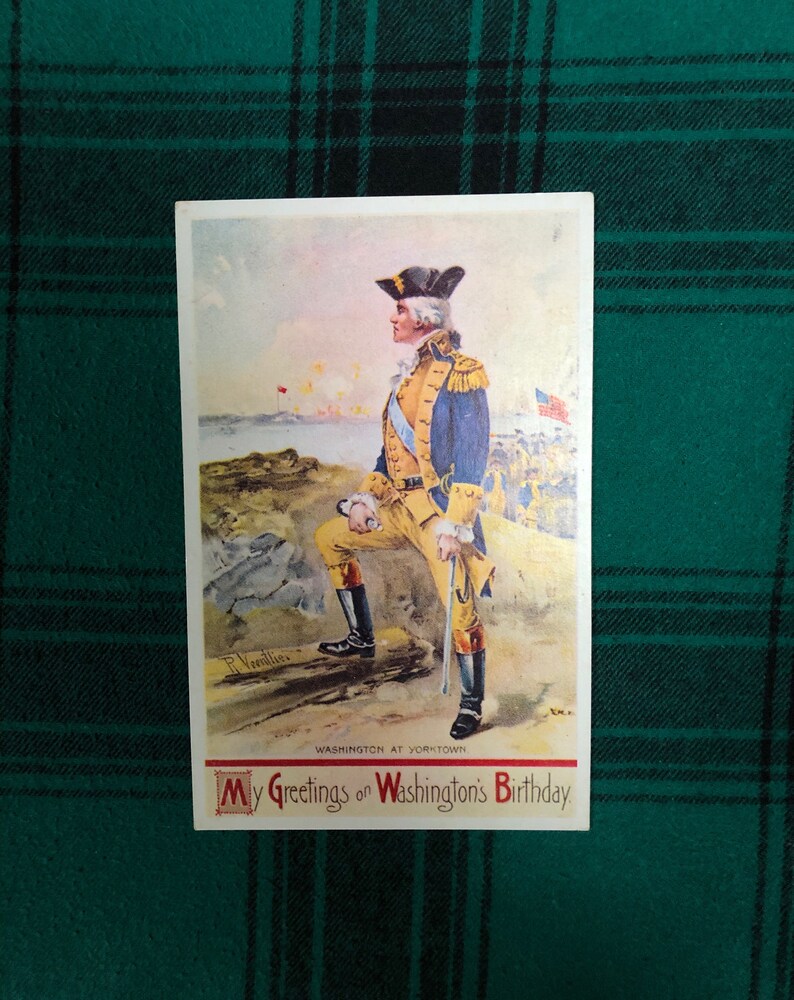 Vintage Early 20th Century George Washington Postcard Ephemera My ...