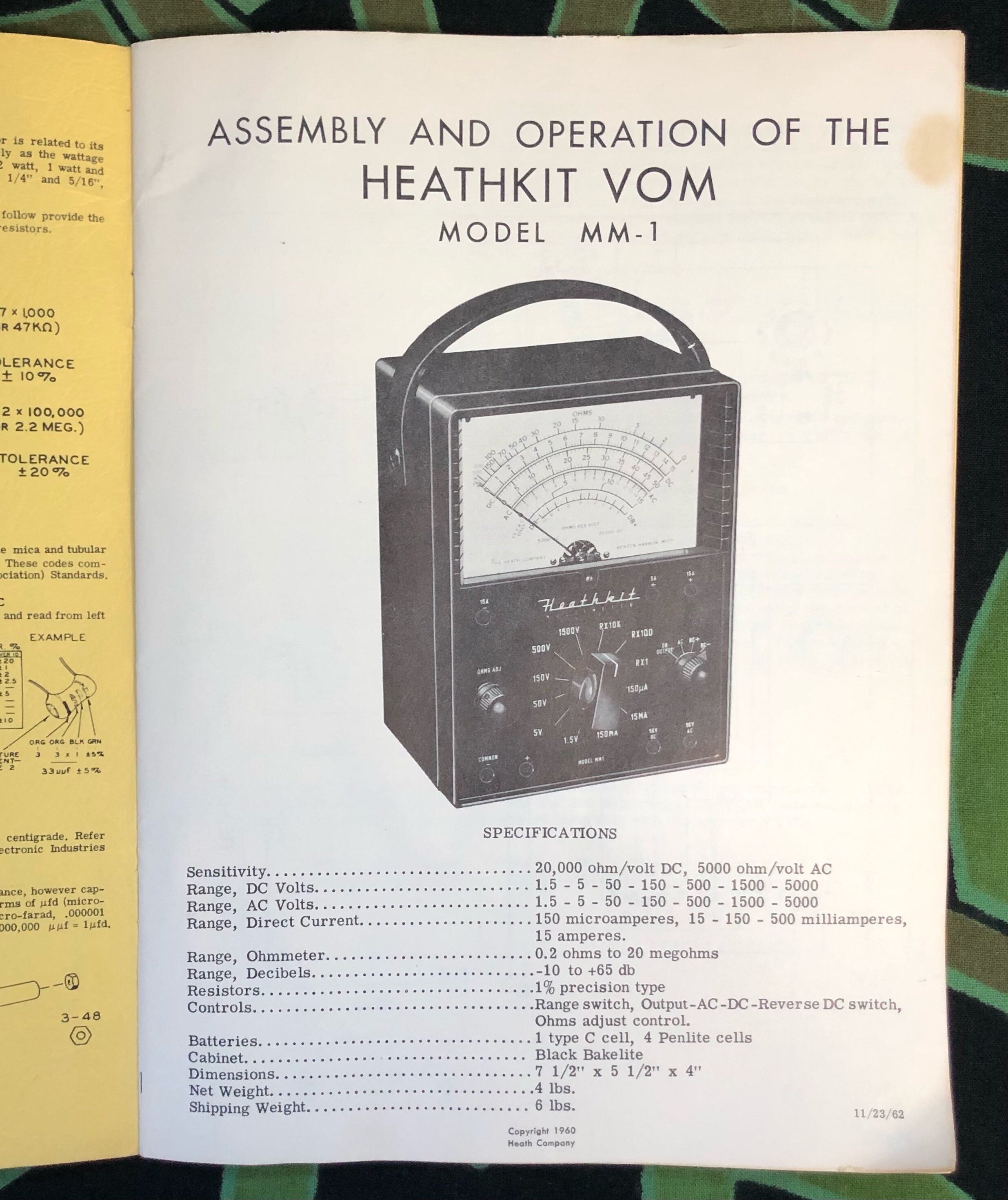 Heathkit Assembly Manual Heathkit by Daystrom Vom Model MM-1 Vintage ...