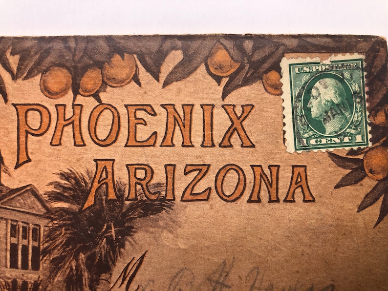 Phoenix Arizona Souvenir Folder Vintage Postcard - Etsy