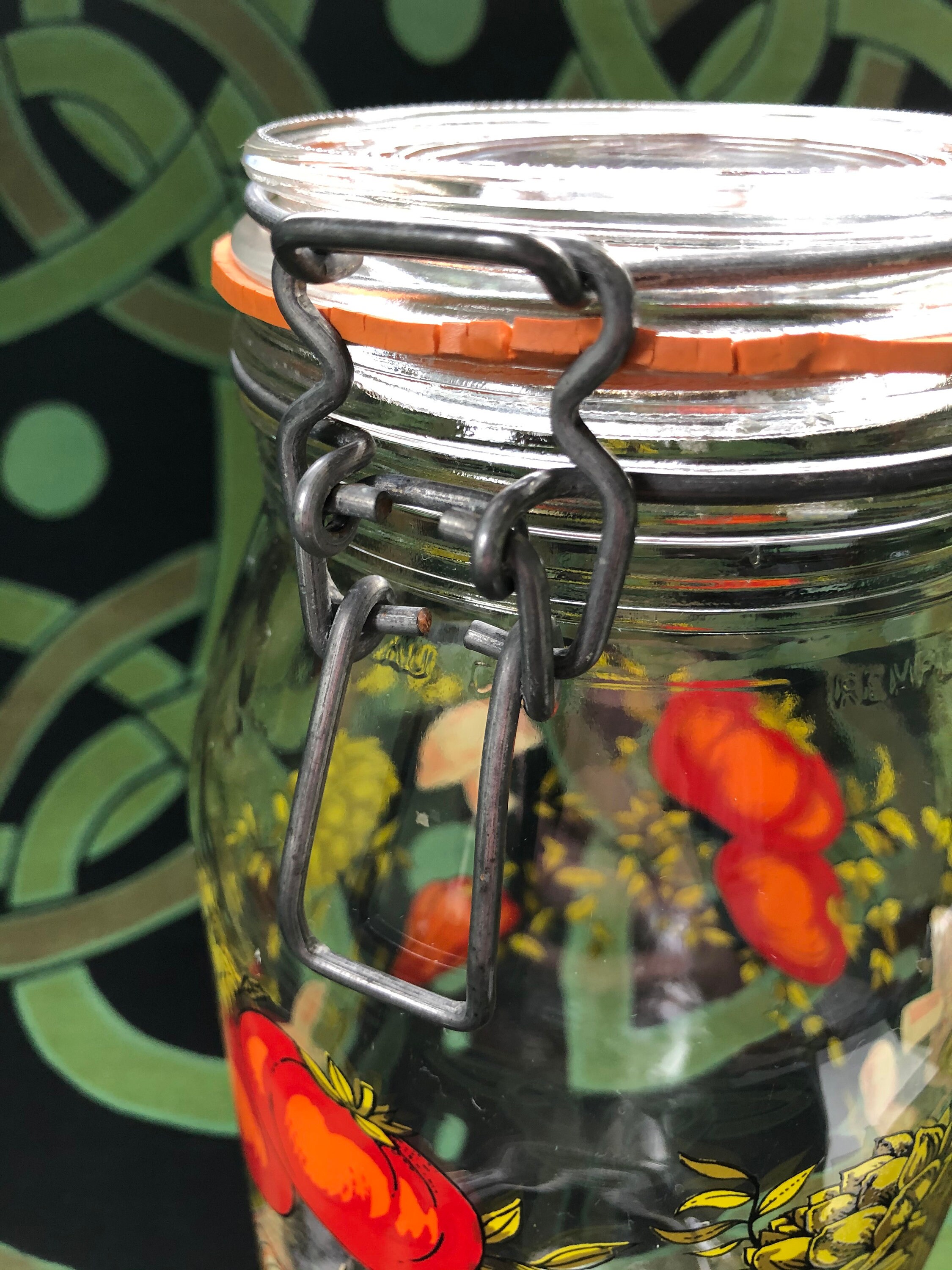 Arc France Glass Jar Vintage Canning 2 Liter Jar Vegetable and Herb ...