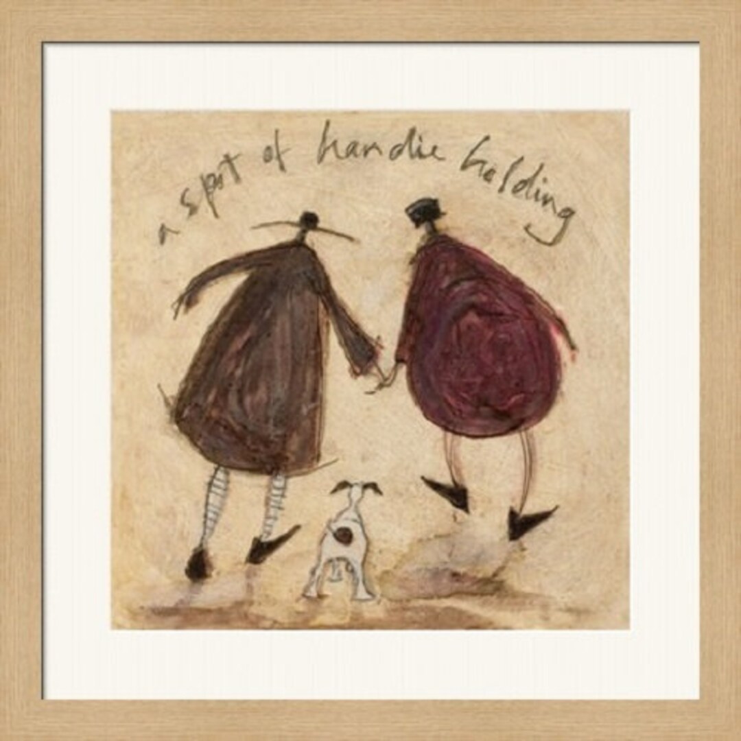 SAM TOFT Mounted Framed Print A Spot of Handie Holding 30 X 30 Cm Print ...