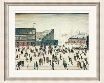 Going to the Match L S Lowry Medici Print - Etsy UK