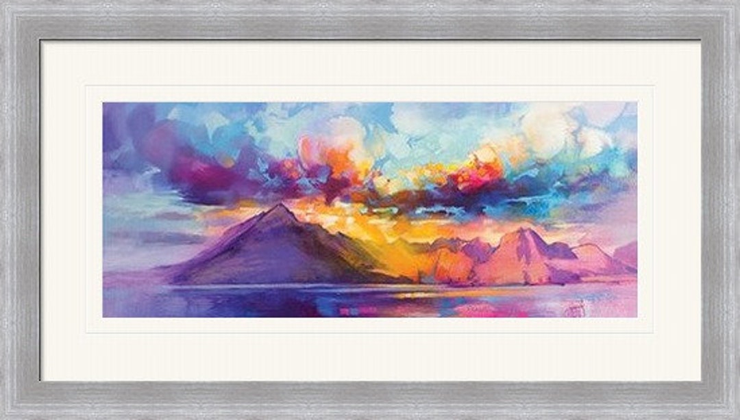 Scott Naismith mounted framed print Cuillins Ridge 3 frame choices 30 x ...