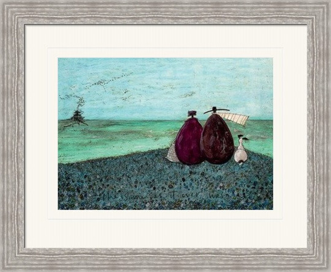 SAM TOFT mounted framed print The same as it ever was 30 x 40 cm print ...