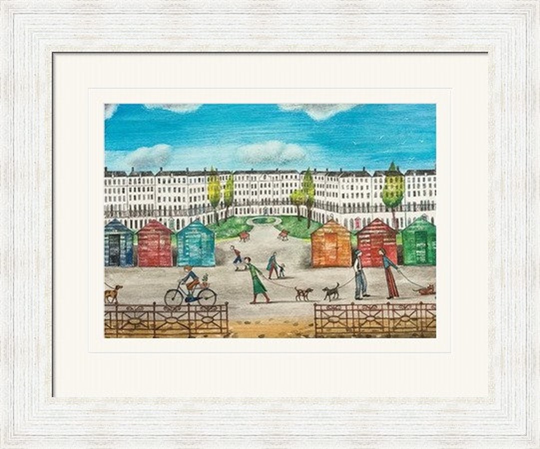 Joe Ramm Mounted Framed Print Promenade 30 X 40 Cm Print - Etsy