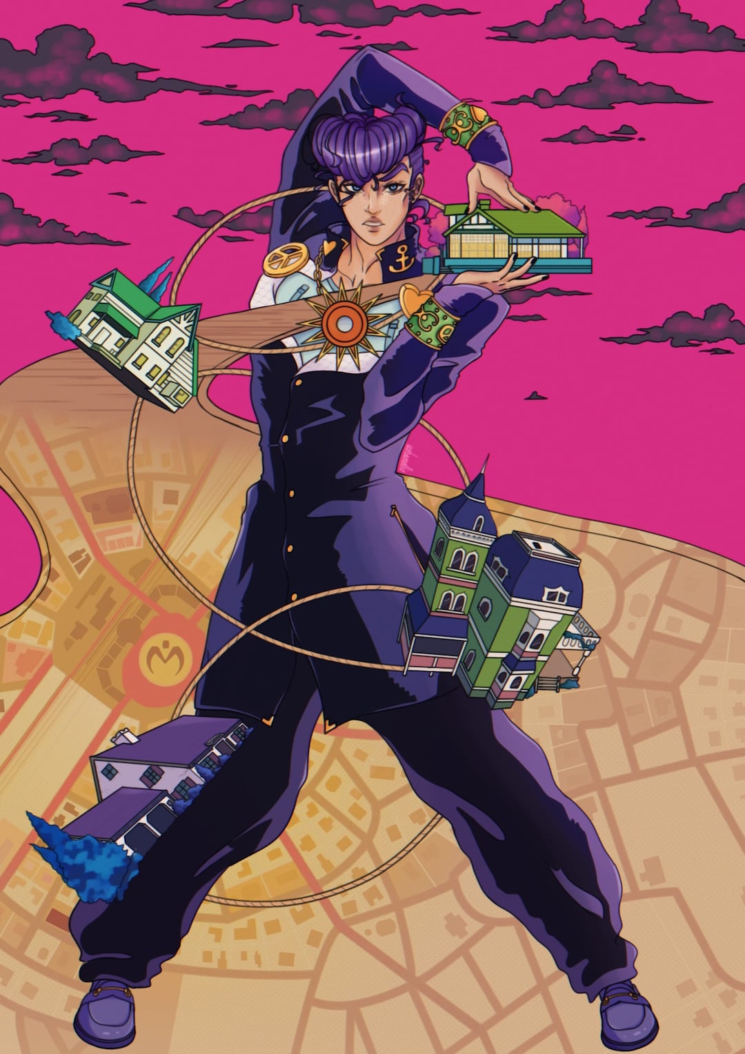 Morioh’s Protector - Art Print - Etsy