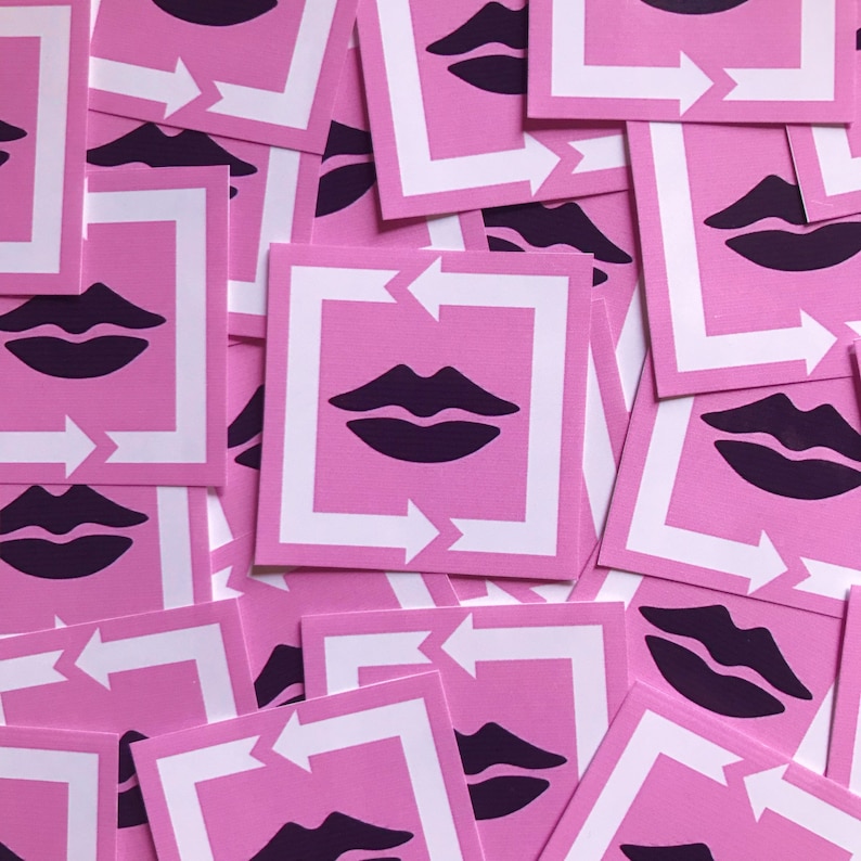 Kiss Sticker Ermes Costello - Etsy