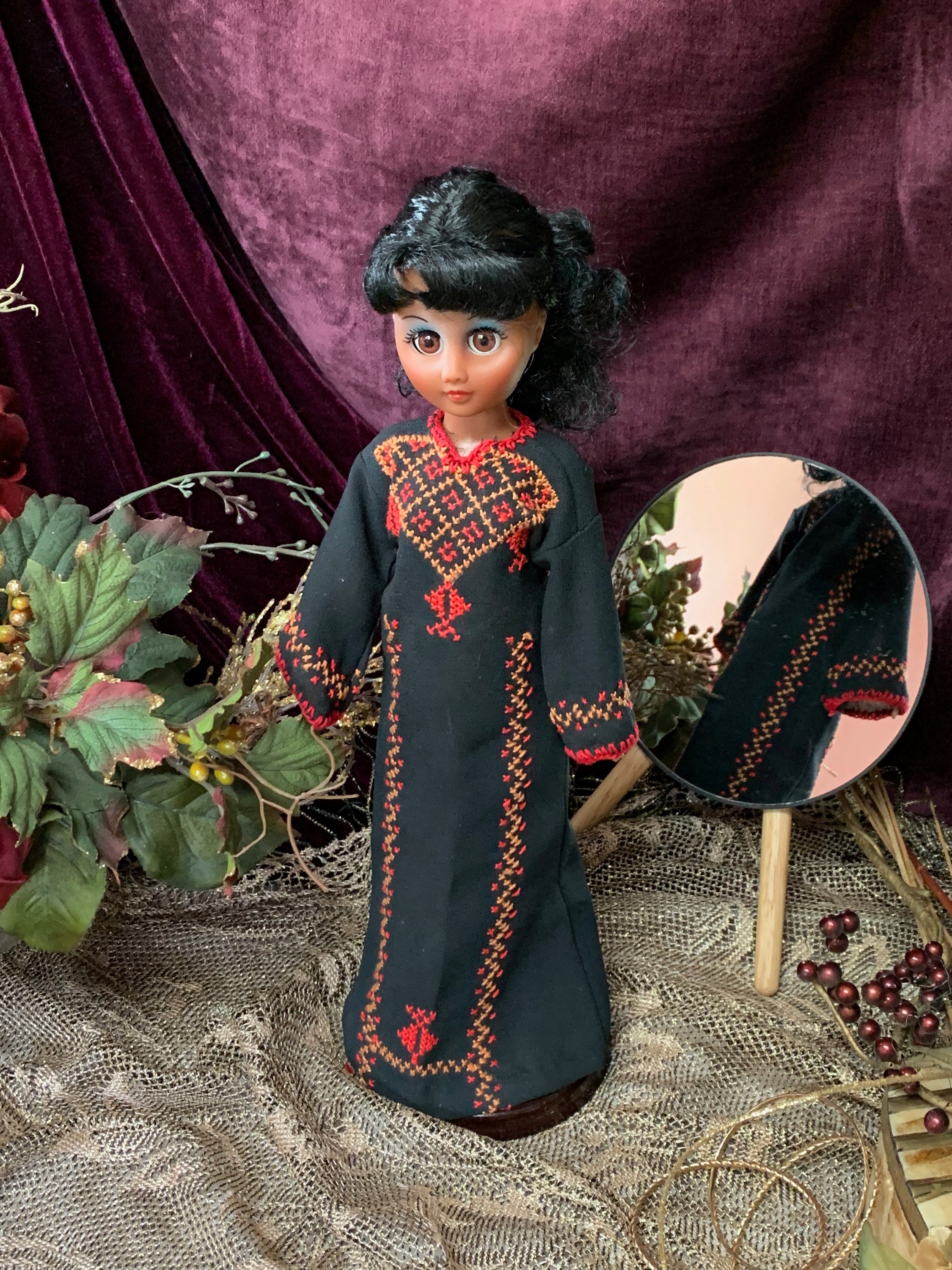 Handmade Traditional Embroidered Palestinian Thobe Doll - Etsy UK