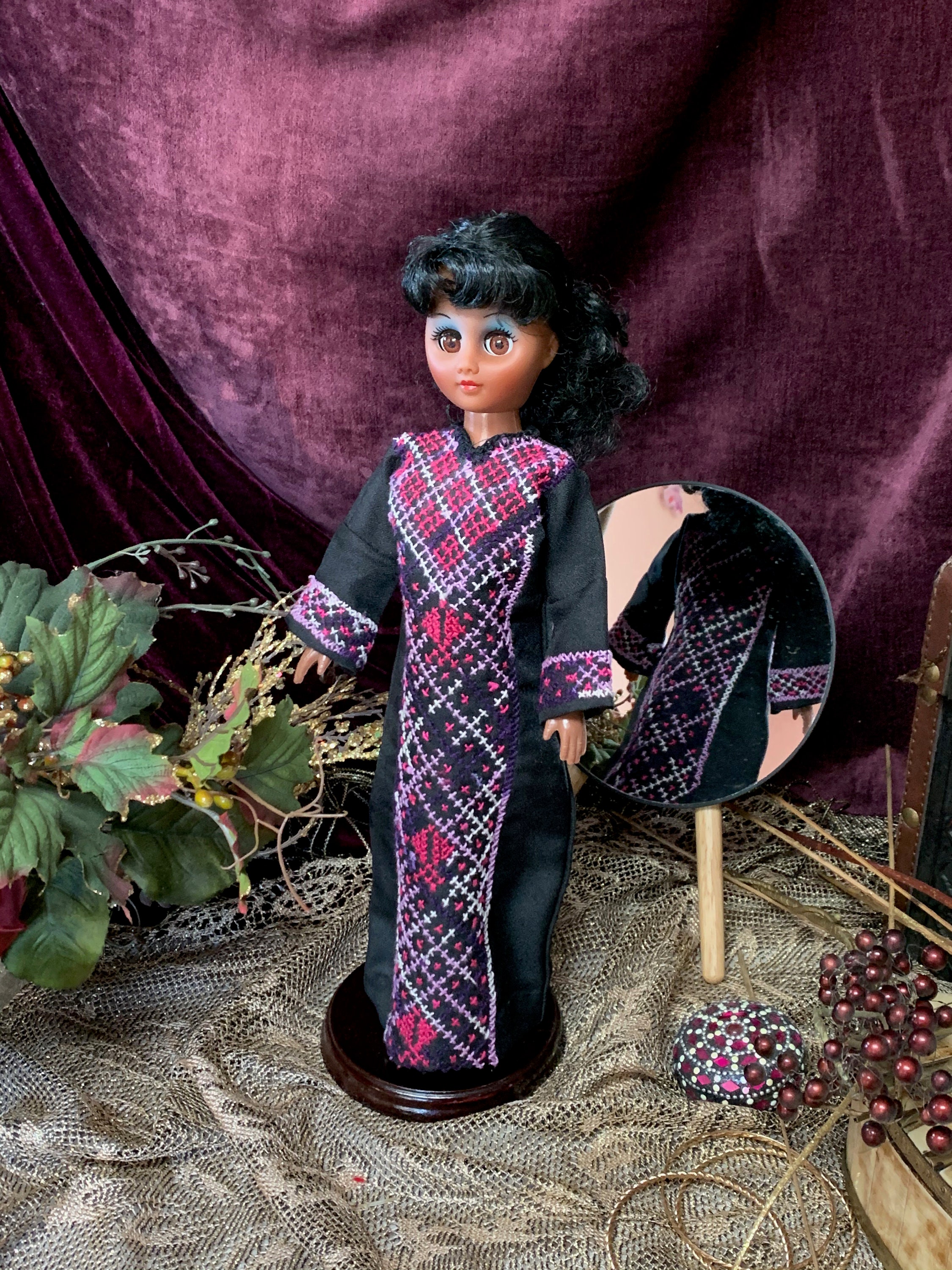 Handmade Traditional Embroidered Palestinian Thobe Doll - Etsy