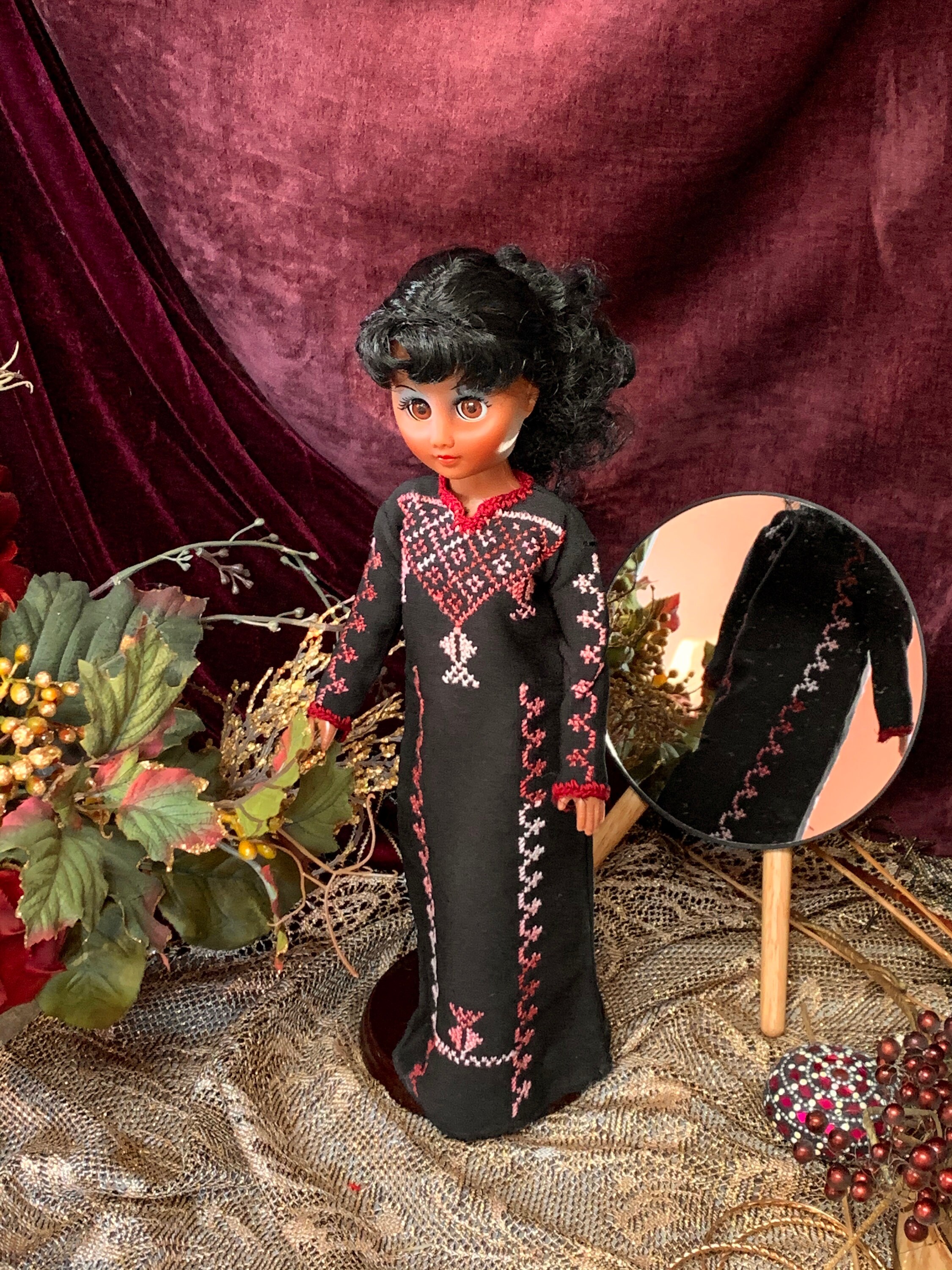 Handmade Traditional Embroidered Palestinian Thobe Doll - Etsy