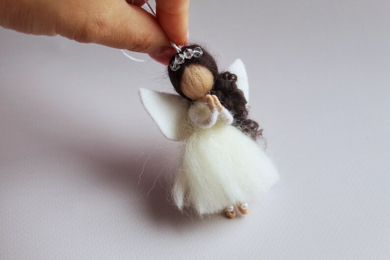 Needle Felted Tiny Angels Soft Sculpture Angel Decor Wool - Etsy