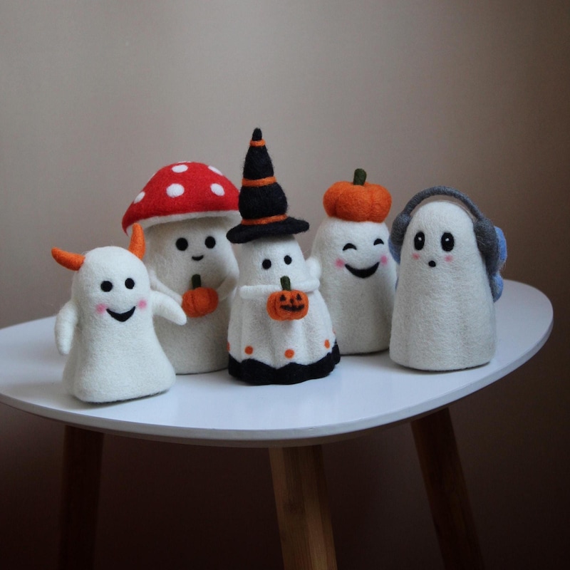 Needle Felted Ghost - Etsy