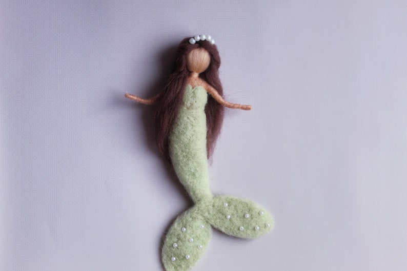 Needle Felted Fairy Mermaids Mobile Ornaments Nursery Decor - Etsy