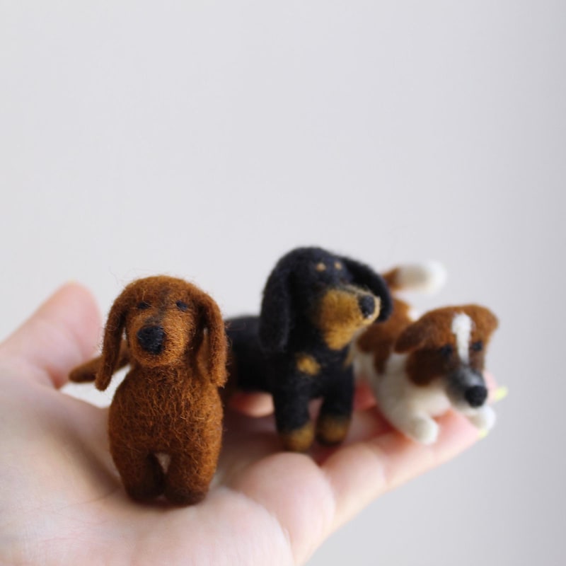 Needle Felted Dog - Etsy
