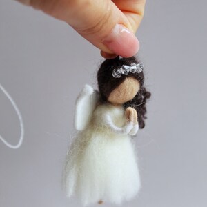 Needle Felted Tiny Angels Soft Sculpture Angel Decor Wool Angel - Etsy