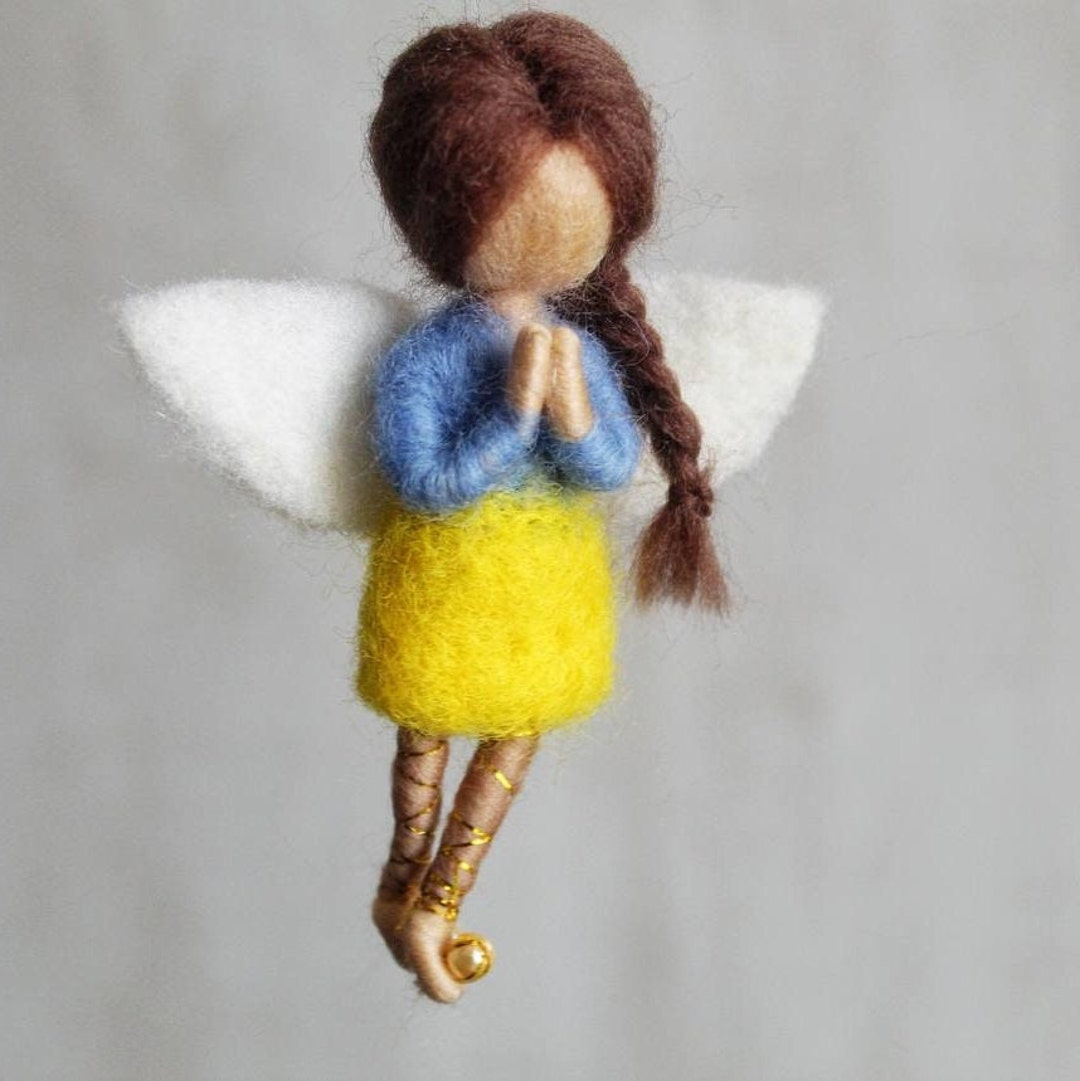 DIY Tutorial Needle Felted Angel Lesson Video Instruction Tutorial ENG ...