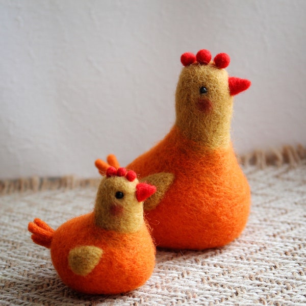 Needle Felted Chick - Etsy