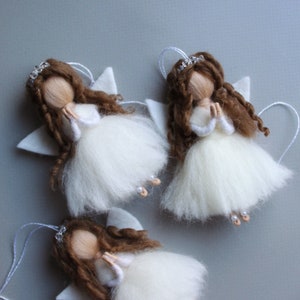 Needle Felted Tiny Angels Soft Sculpture Angel Decor Wool - Etsy
