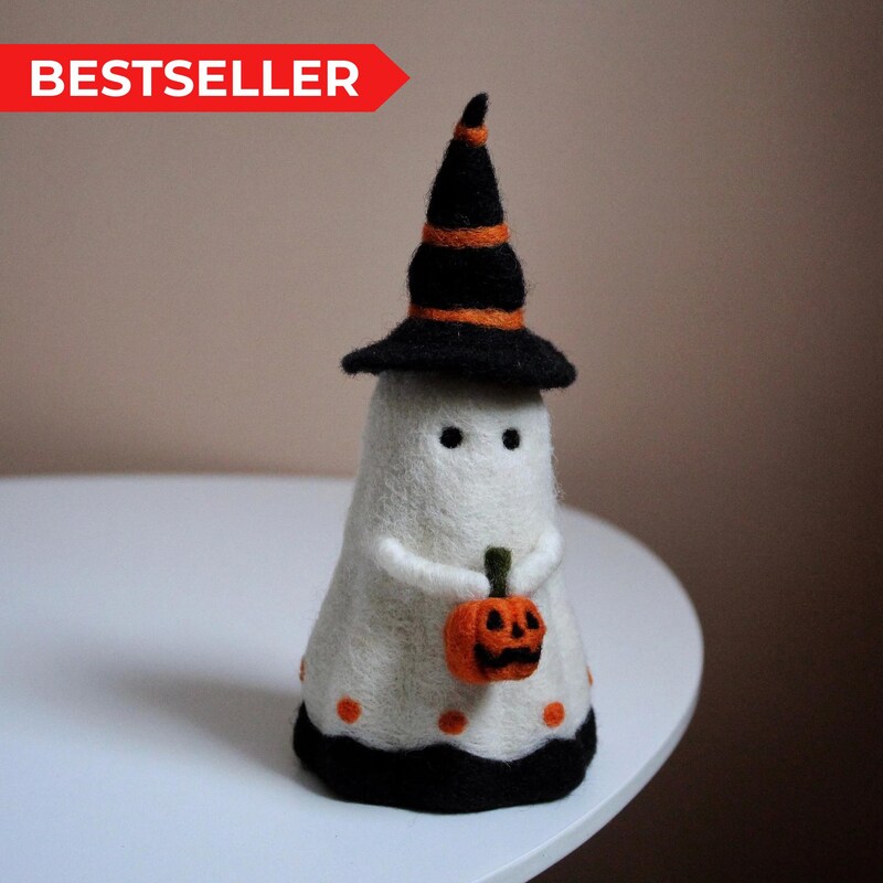 Needle Felted Ghost - Etsy