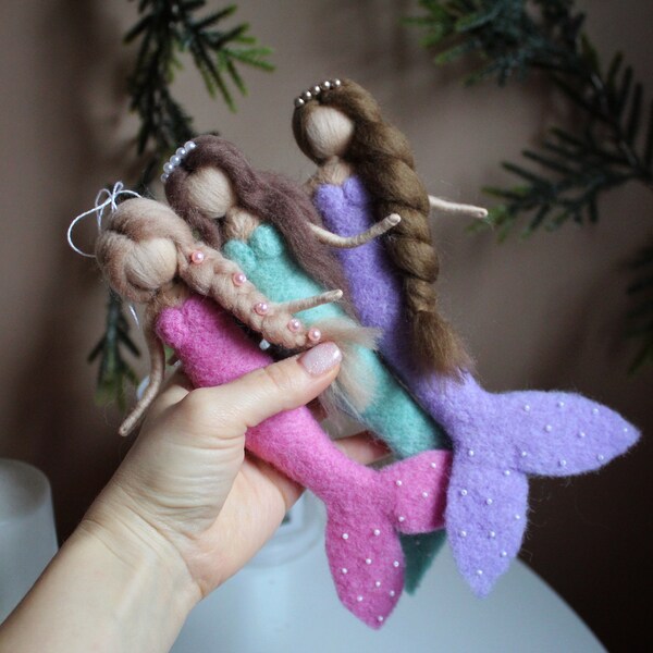 Felted Mermaid - Etsy