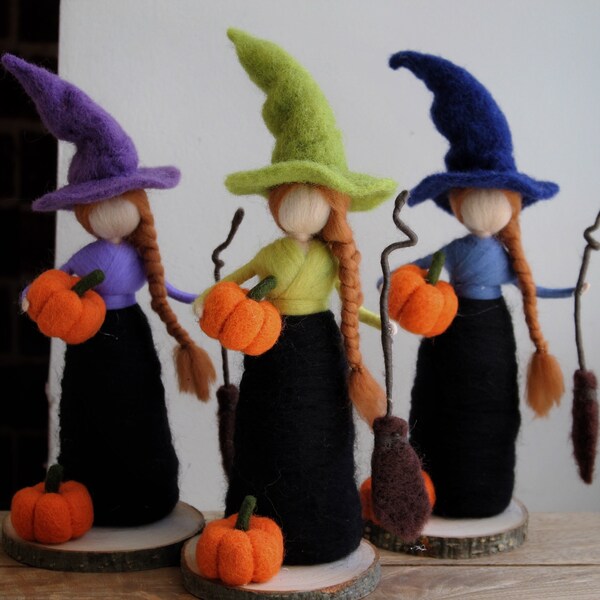 Needle Felted Witch - Etsy