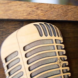 Vintage Microphone - SVG Laser Cut Files - for Glowforge & Laser ...