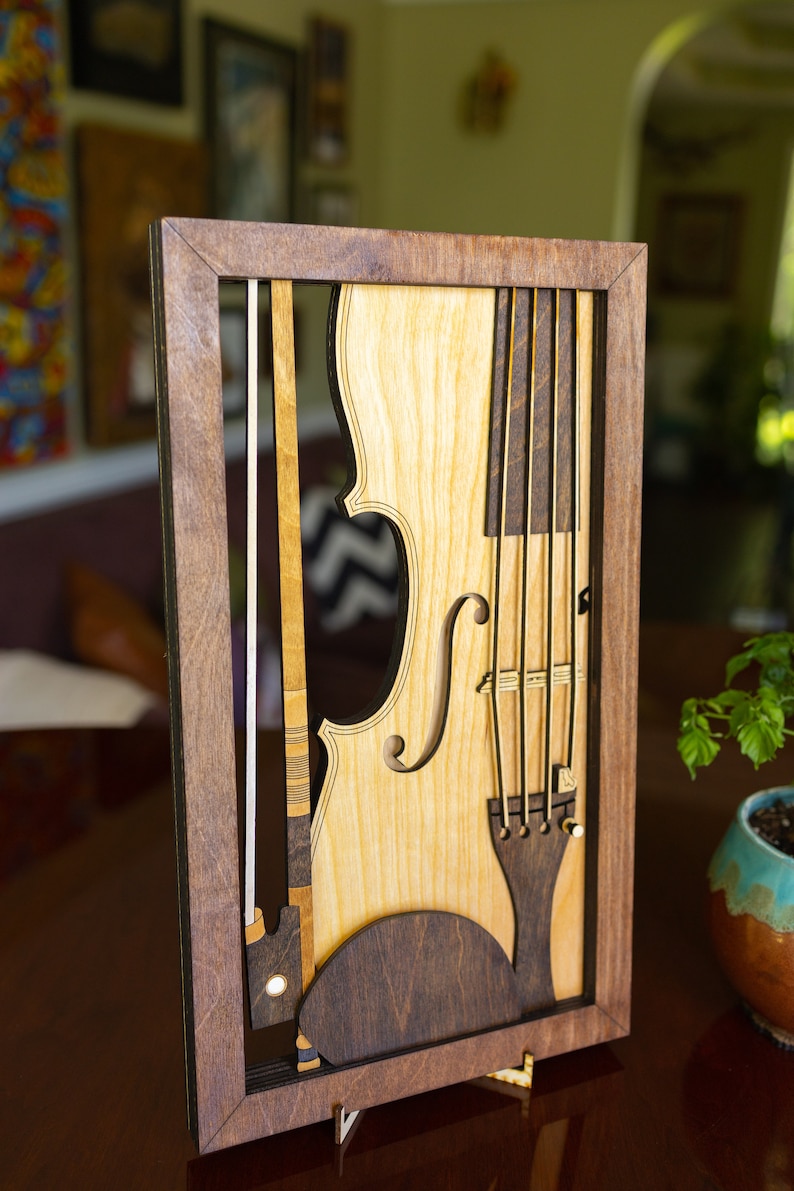 Violin / Fiddle SVG Laser Cut Files for Glowforge & Laser | Etsy