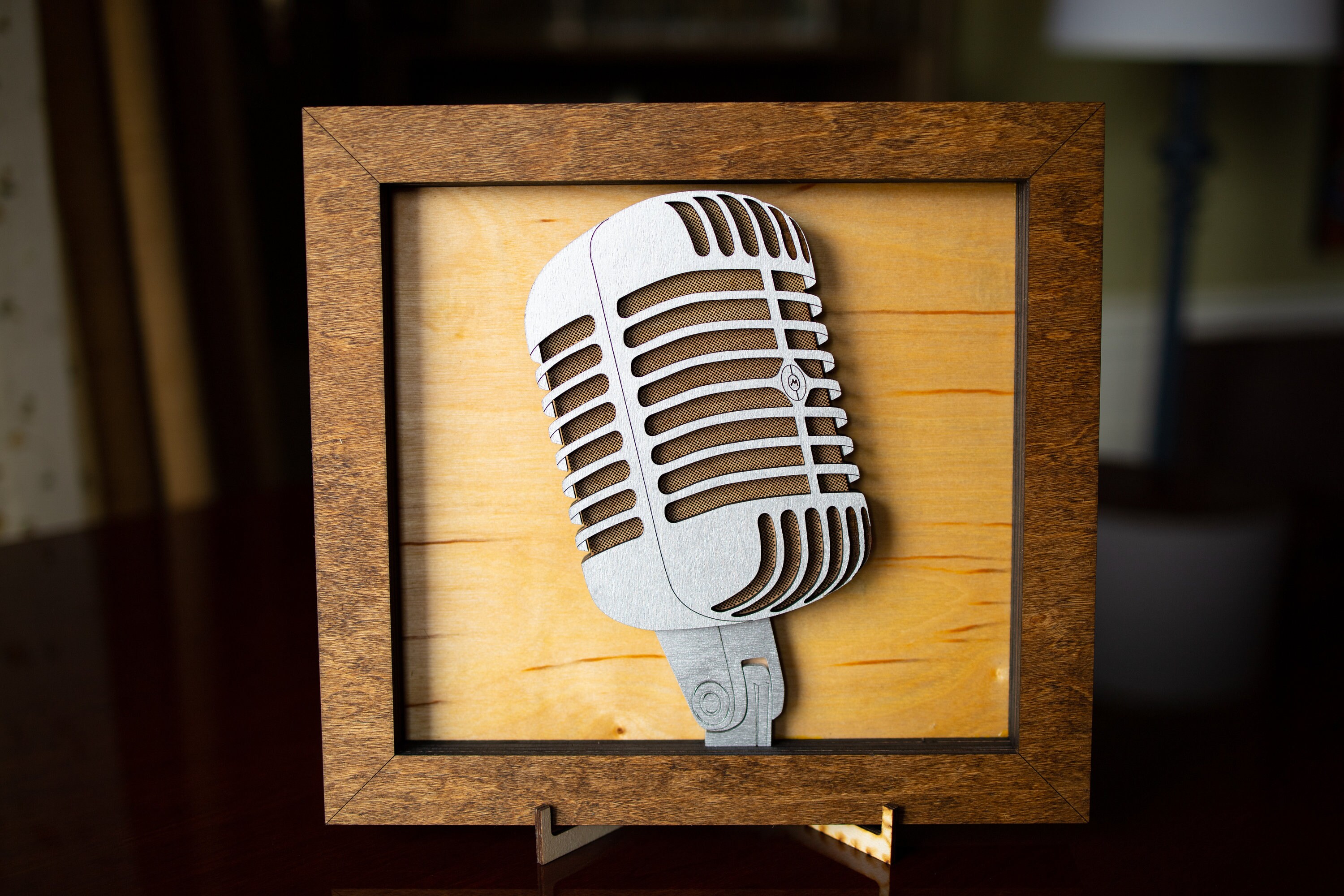 Vintage Microphone SVG Laser Cut Files for Glowforge & - Etsy Singapore