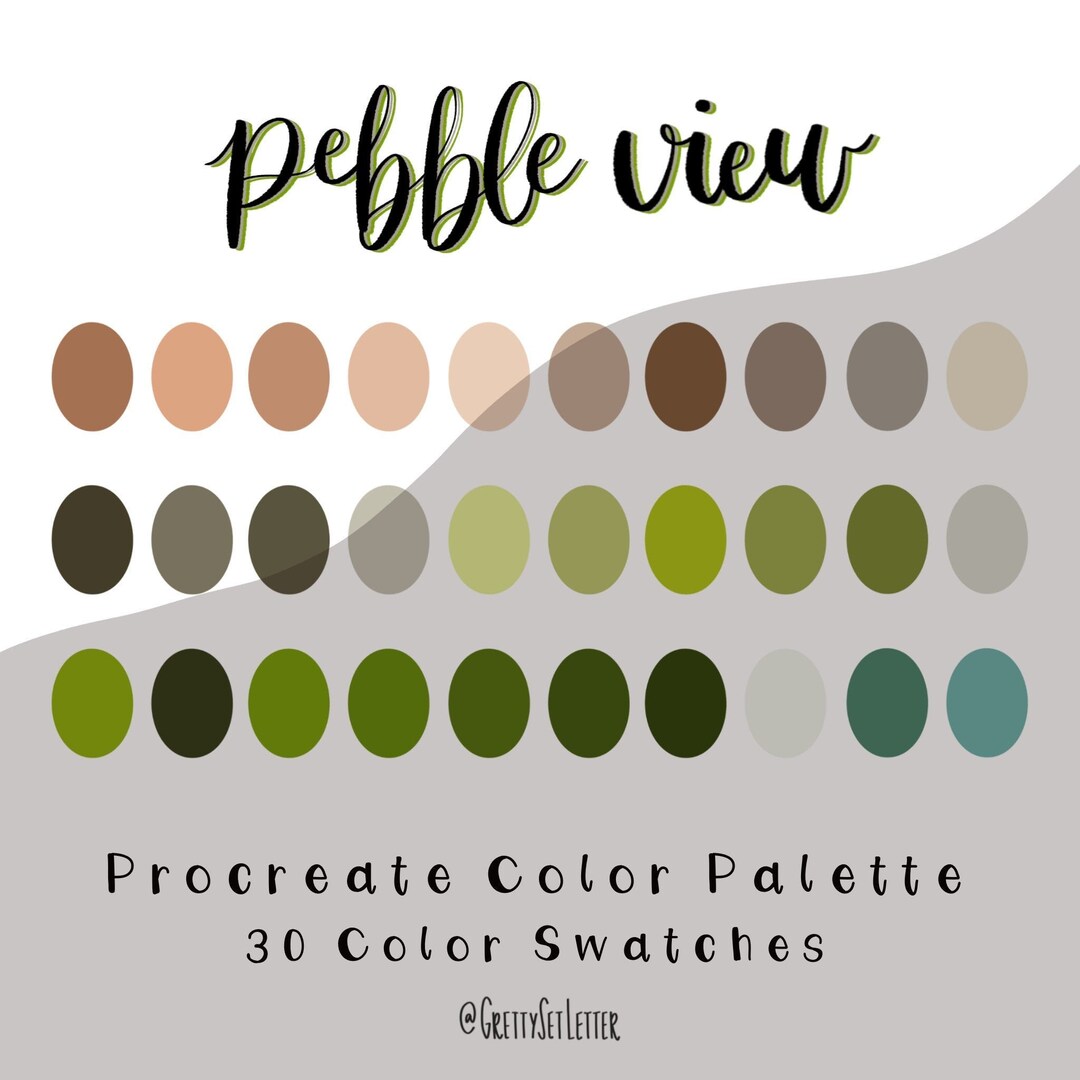 Pebble View Procreate Palette/ Procreate / Digital / Instant Download ...