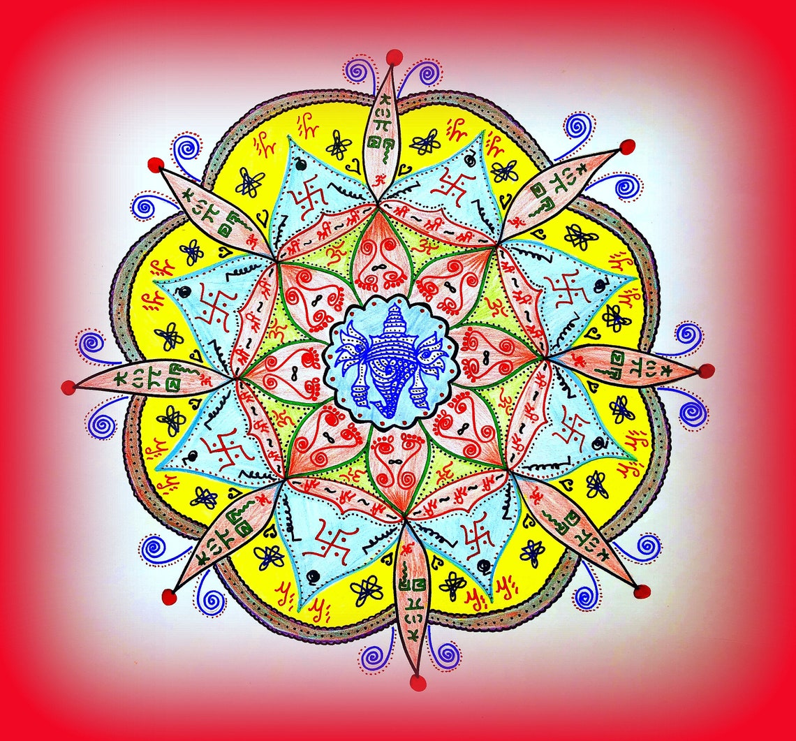 Mandala Art, Reiki Healing, Home Decor, Reiki Decor, Mandala Wall Decor ...