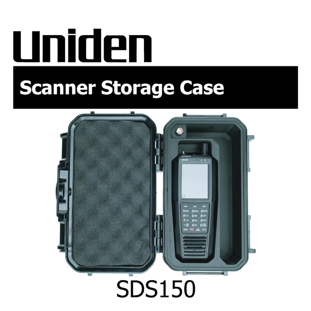 Uniden SDS150 Portable Handheld Scanner Custom Storage / Carrying Case ...