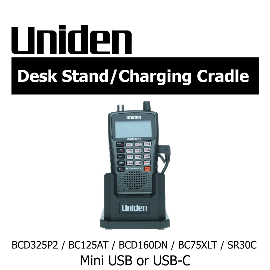 Uniden BCD325P2 Handheld Radio Scanner Mini USB or USB-C Angled Desk ...