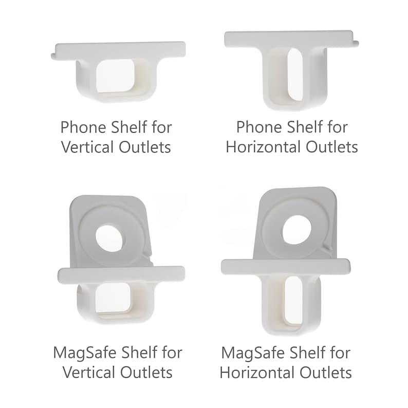 Apple Magsafe (gen 1, 15W) AC Wall Outlet Shelf Charger Holder for USB ...