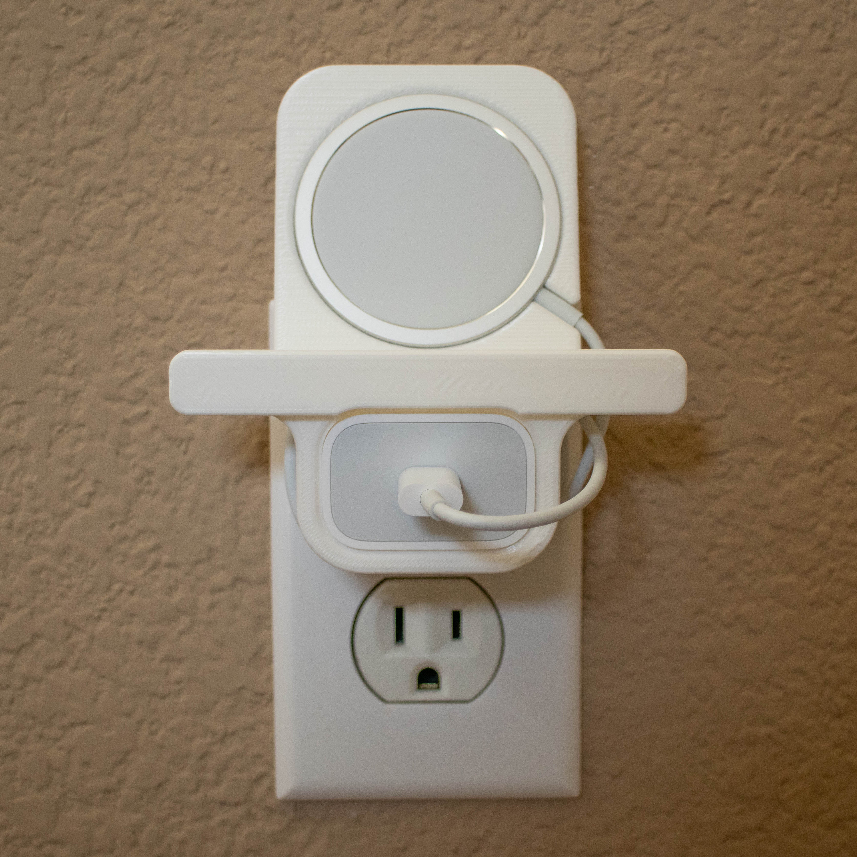 Apple Magsafe AC Wall Outlet Shelf Charger Holder for USB-C 20W Power ...